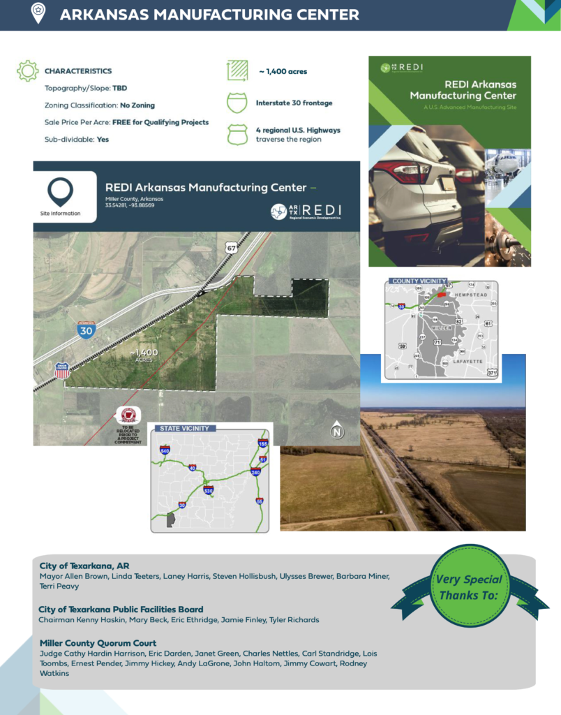 ARTX REDI Buys 1,350 acres for Texarkana Economic Development